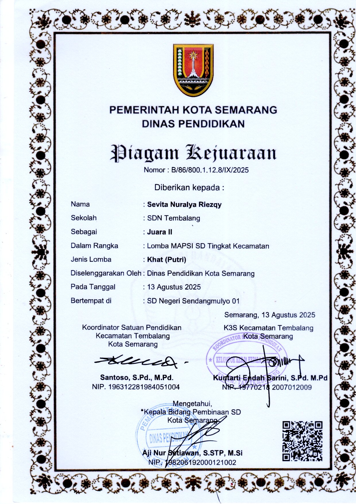 SANG JUARA - KOTA SEMARANG